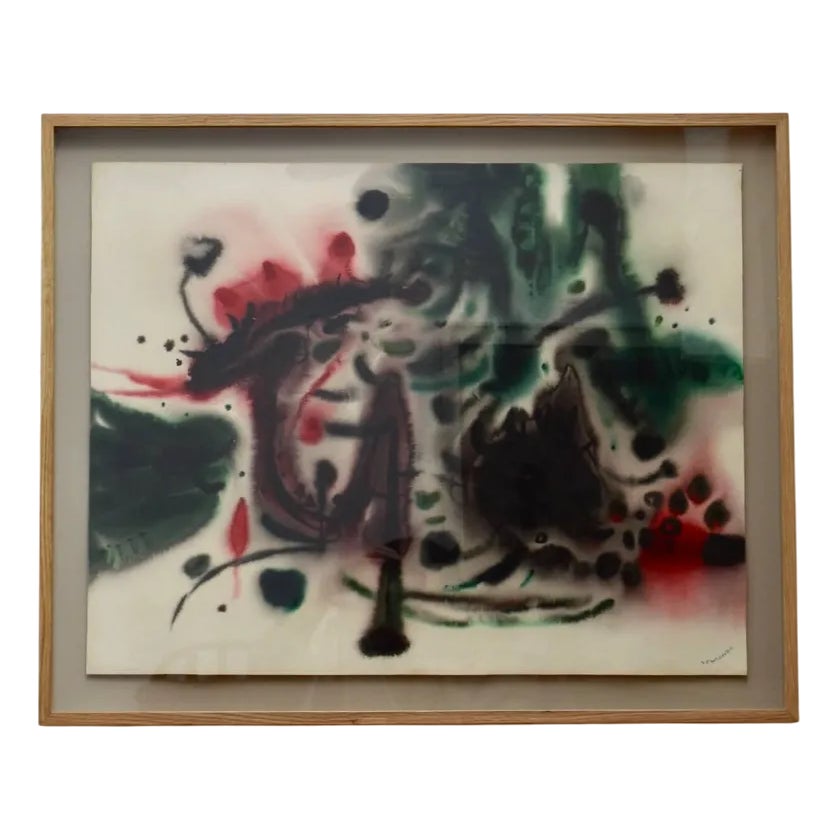 William Newcombe, Abstract Composition, Watercolour | Chairish