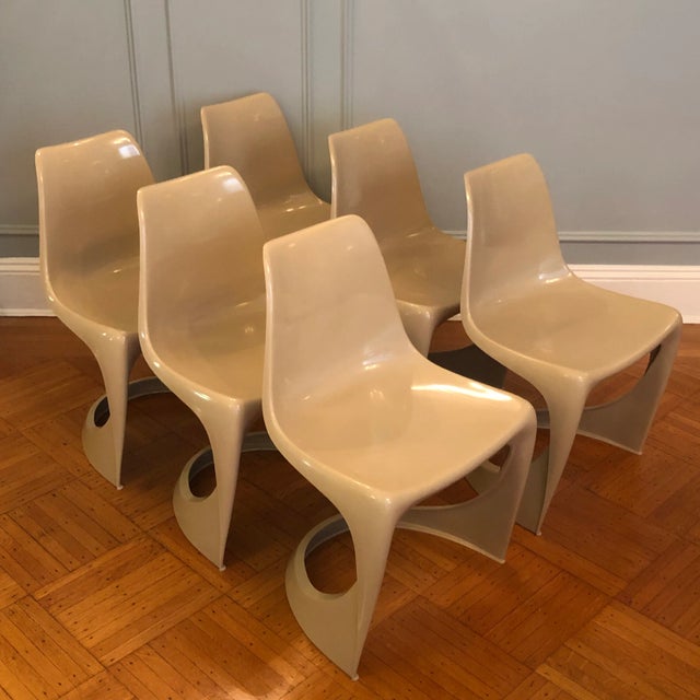 1970s Steen Ostergaard Cantilevered Dining Chairs -- Set of Six | Chairish