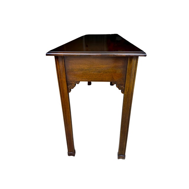 Vintage Harden Solid Mahogany Chippendale Console Table | Traditional ...
