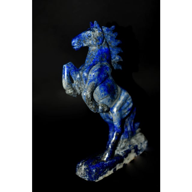 Lapis Lazuli Horse Statue | Chairish