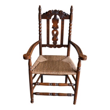 Antique Dutch Chair in Oak, 1900s | Chairish