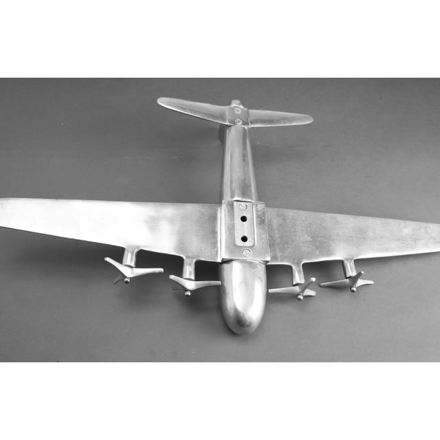 Mid-Century Modern Aluminum Airplane Model | Chairish
