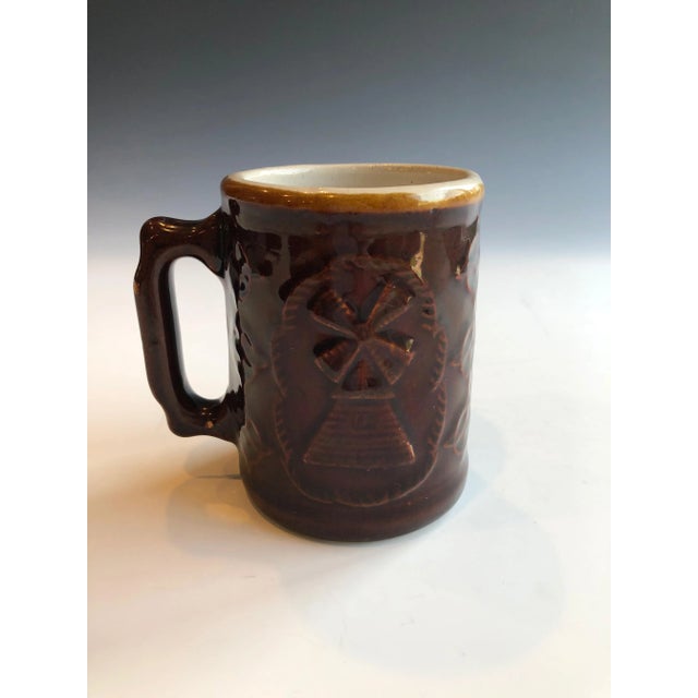 1930s Ship Captain and Windmill Milk Pitcher and Mug Set, Burley ...