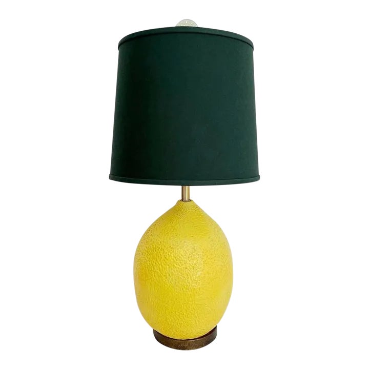1970s Oversize Lemon Lamp by Hanson & Shade | Chairish