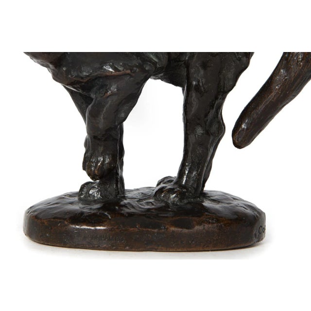 Authentic Frederick Roth "Hissing Cat" (1913) Bronze Sculpture, Gorham ...