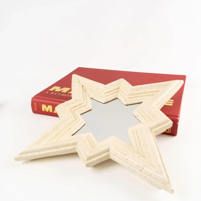 Vintage Plaster Star Wall Mirror | Chairish