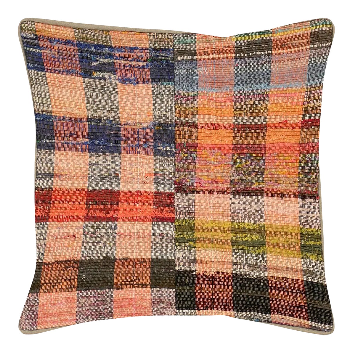 1960s Turkish Rag Pillow | Chairish