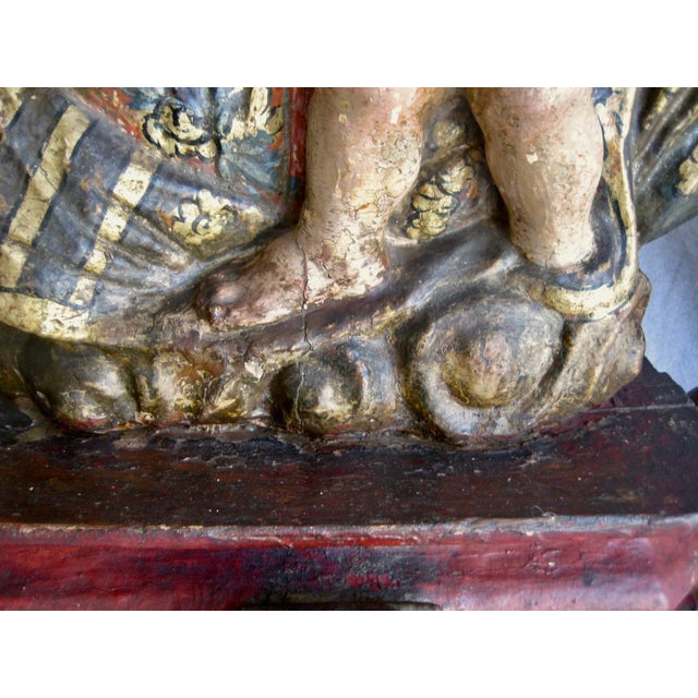 Antique Spanish Colonial Statue of Virgin Mother and Child | Chairish