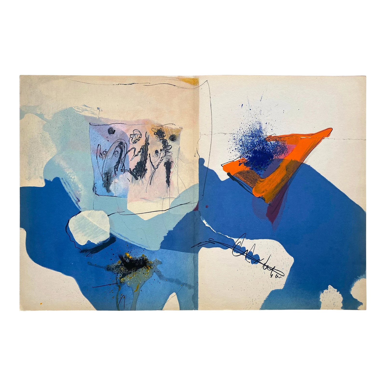 Paul Rebeyrolle Vintage 1967 Limited Edition Maeght Editeur Abstract ...