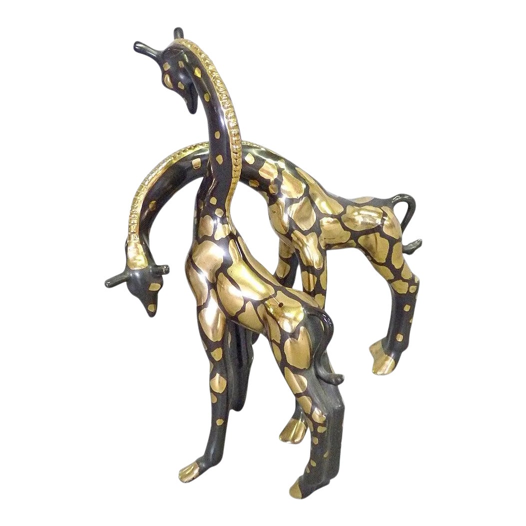 Studio Ceramic Giraffes by Frank Engle Studio California - A Pair ...