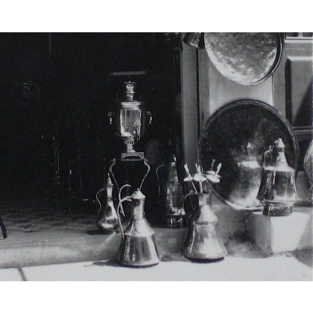 Greek Storefront 1960s Black and White Photograph | Chairish