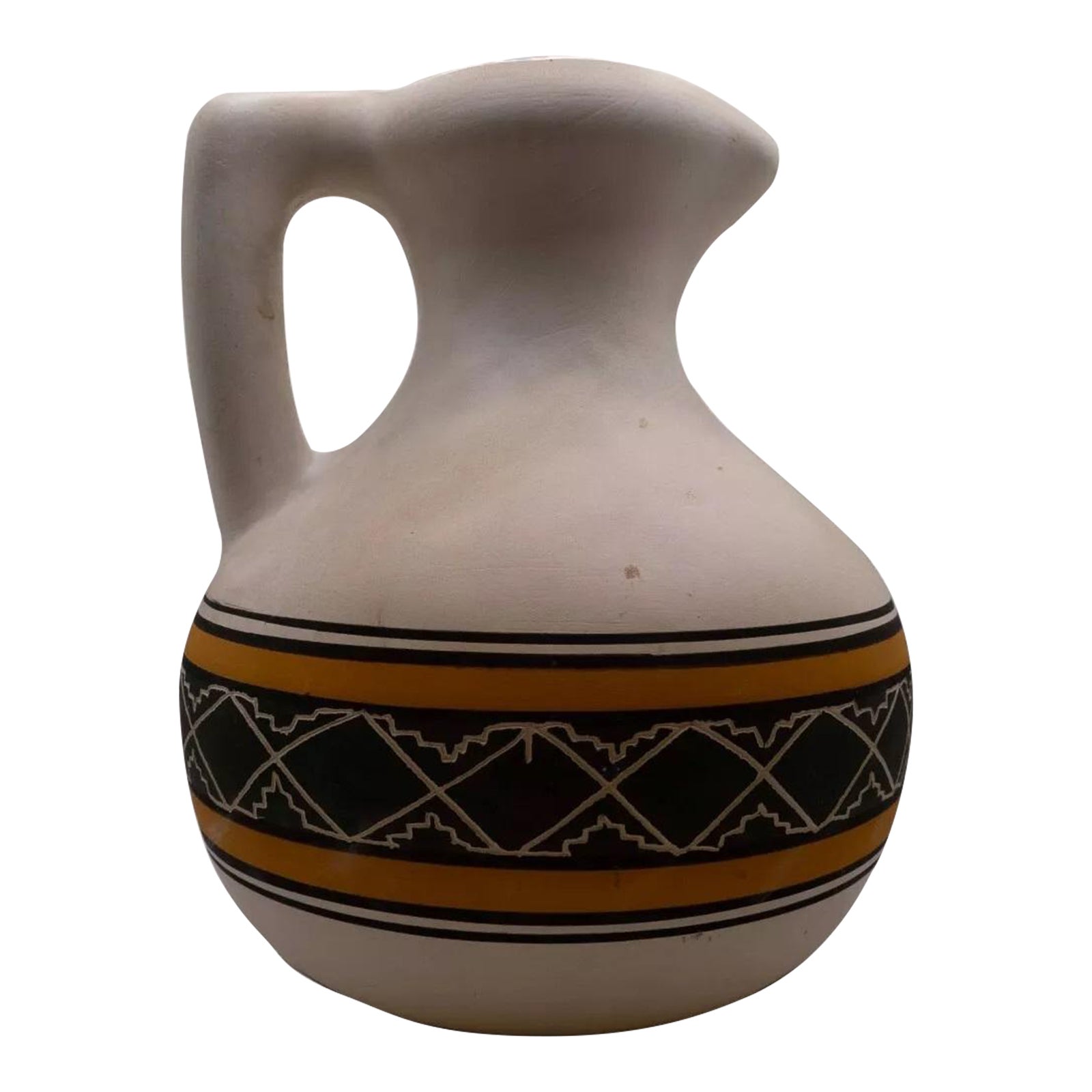 Southwestern Signed Ute Mountain Tribe Native American Pottery Jug ...