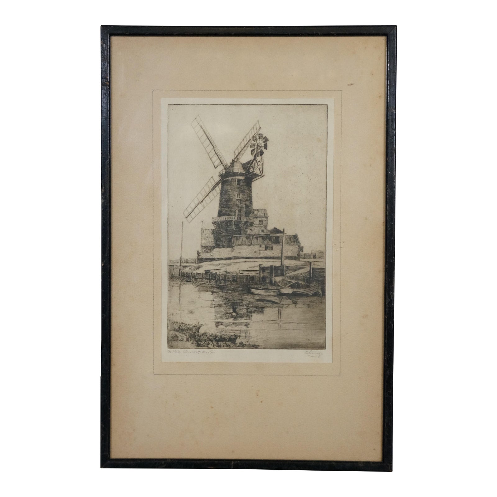 Late 19th Century Antique e.w. Berridge the Mill Cley Next to the Sea ...