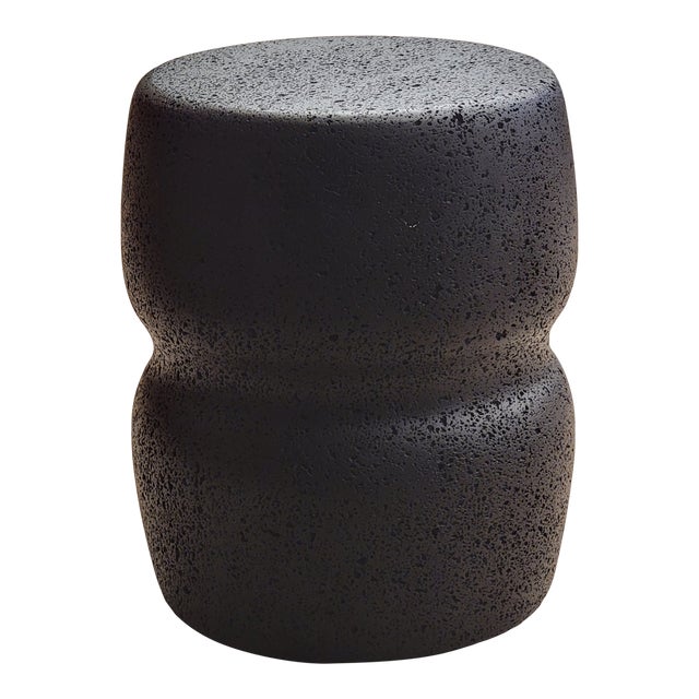 Christian Liaigre Cerro Lava Stone Indoor / Outdoor Side Table | Chairish
