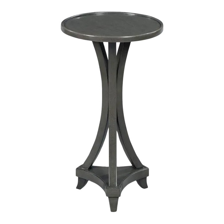 Woodbridge Furniture Leslie Martini Table in Charcoal Finish | Chairish