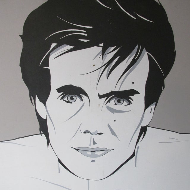 Large Vintage 1980s Oil on Canvas Painting Painting in the Style of ...