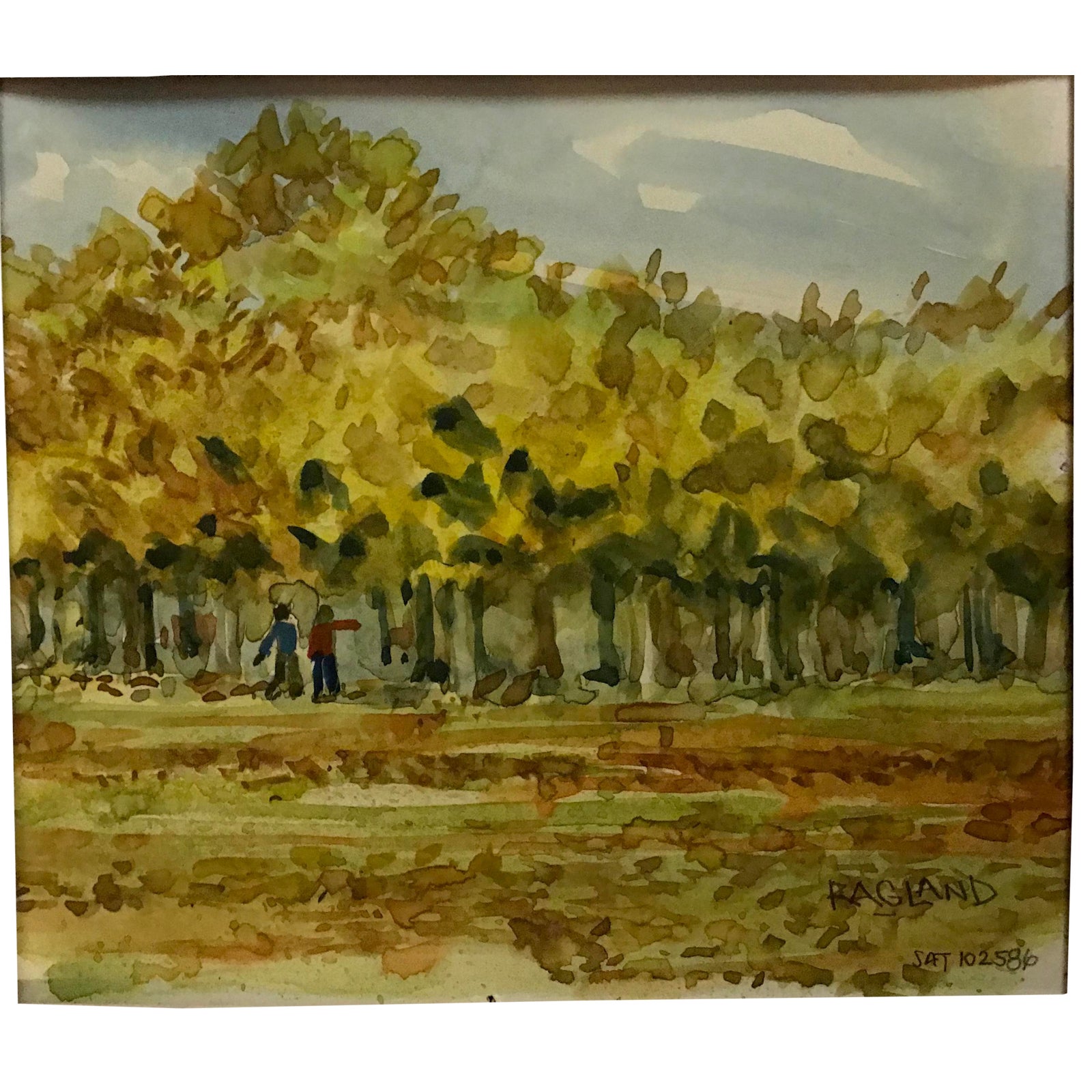Original Expressionist Landscape Watercolor Painting by Bob Ragland ...