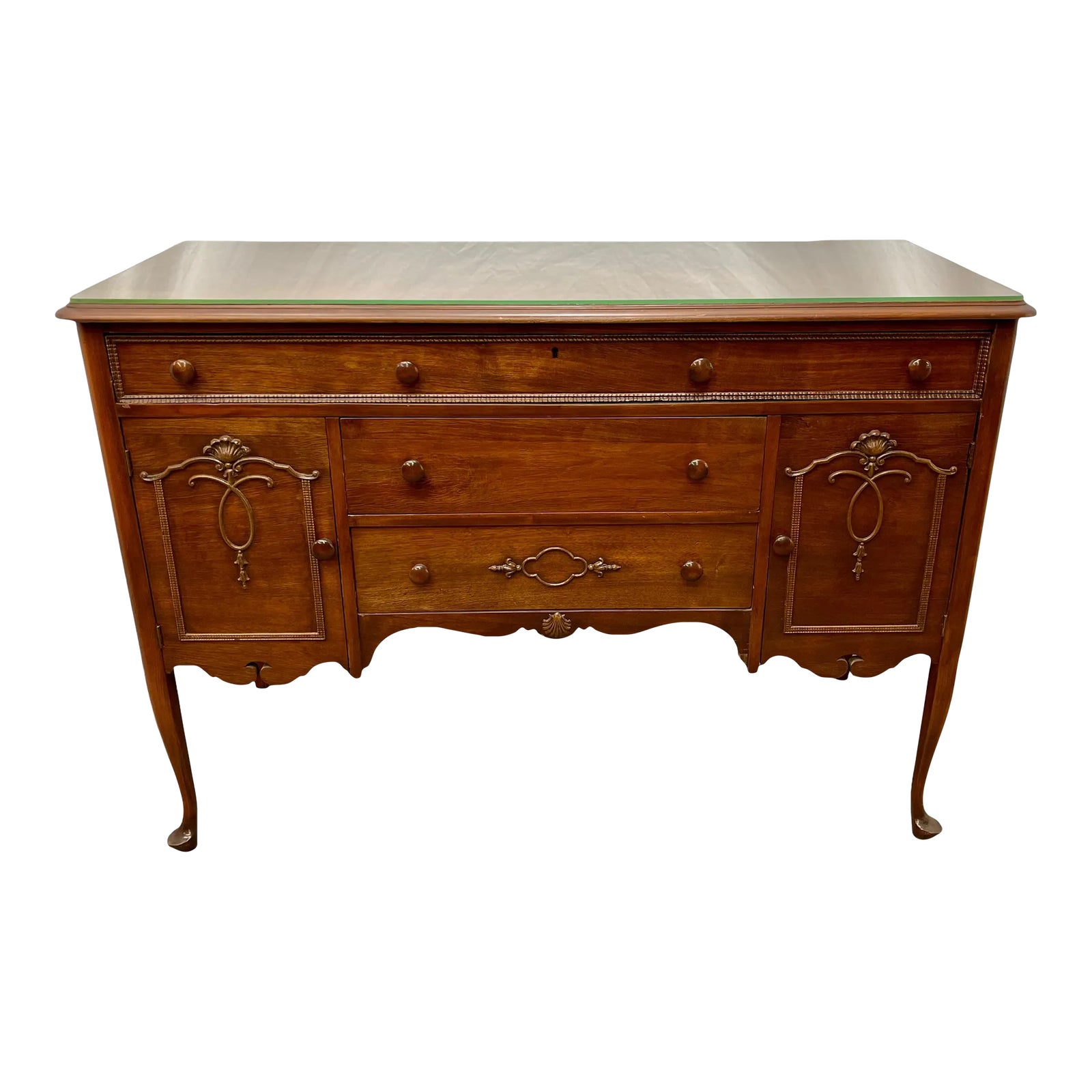 Antique Traditional Victorian Style Mahogany Sideboard | Chairish