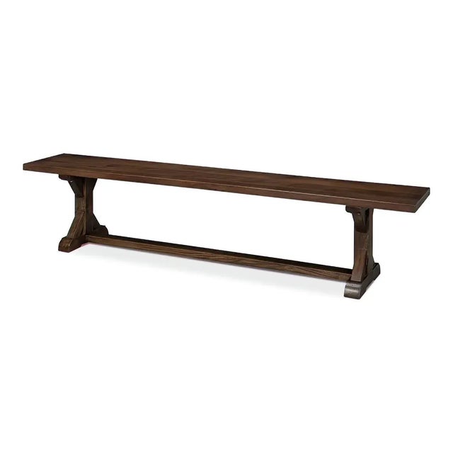 Contemporary Rustic Farmhouse Bench | Chairish