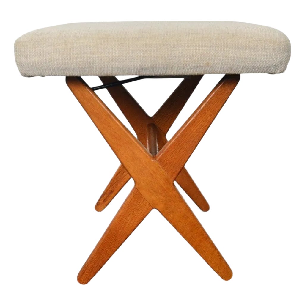 Mid 20th Century Alf Svensson for Dux X Form Height Adjustable Ottoman ...