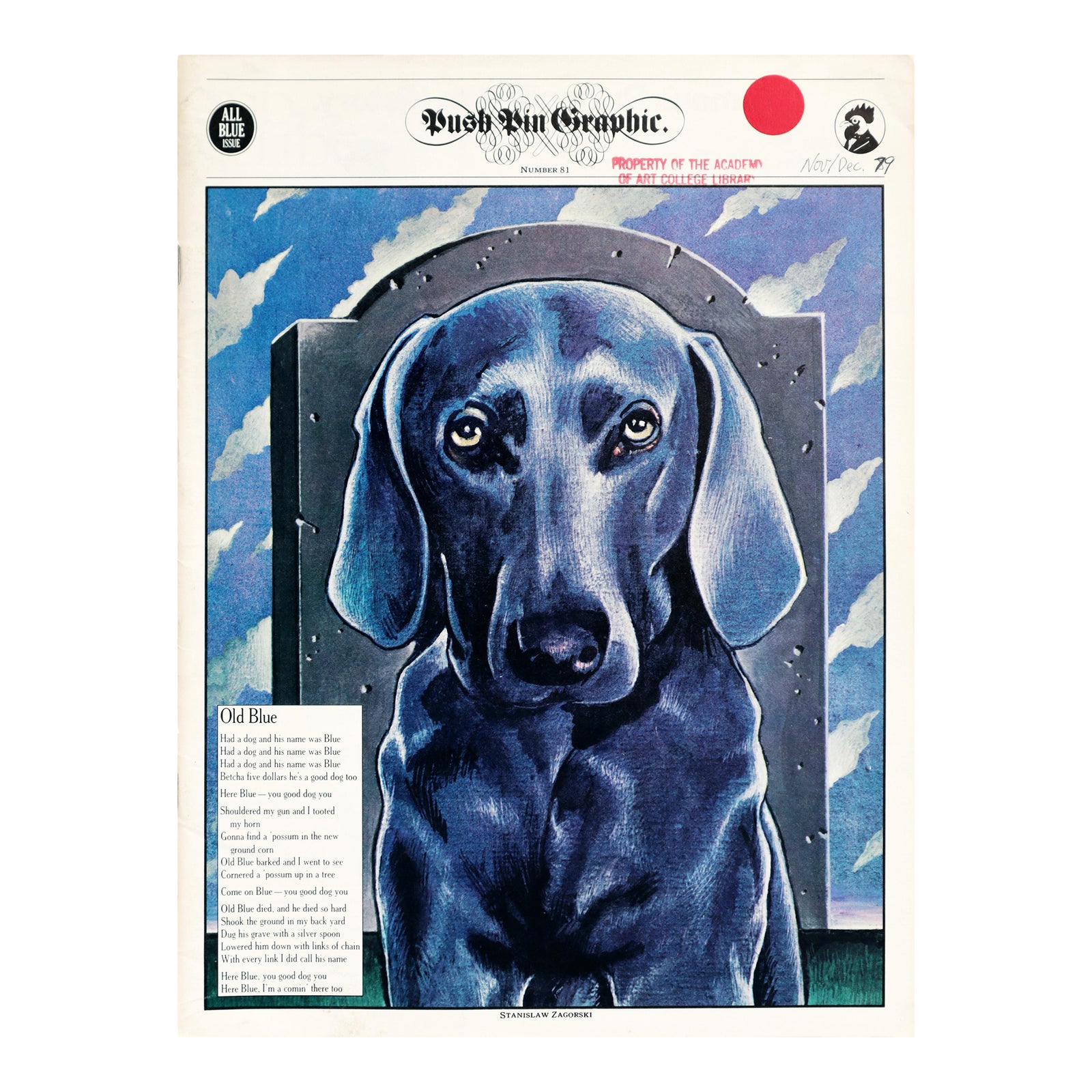 1979 American Graphic Design Magazine, Push Pin Graphic - All Blue ...