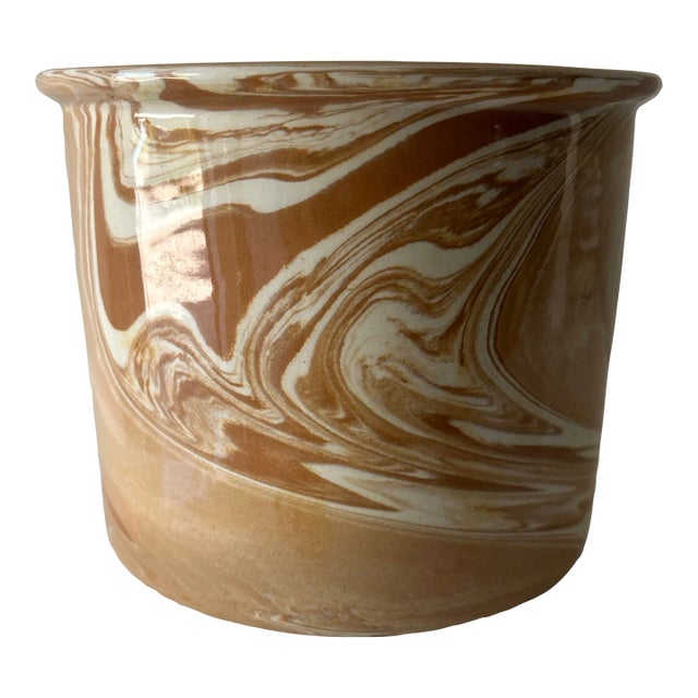 Mid 20th Century Mid Century “Roman Swirl” Ceramic Vase | Chairish