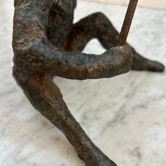 Hand Forged Iron Sculpture | Chairish