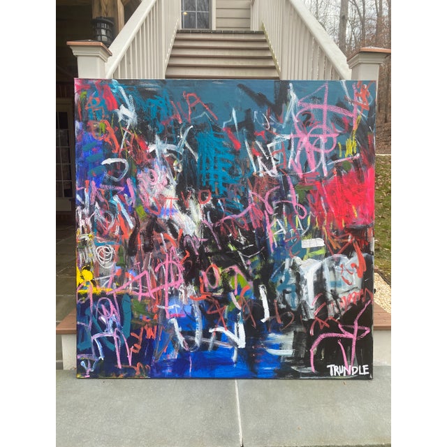 "Rowdy" Contemporary Street Art Inspired Painting by Sarah Trundle ...