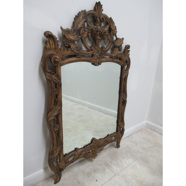 1940s Vintage Italian Regency Style Wall Mirror | Chairish