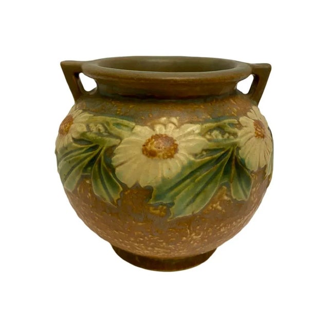 Antique Roseville Dahlrose Bowl Brown Green Yellow in Color 1920’s ...