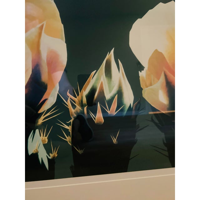 Ed Mell Artist Proof “Cactus Flower” Large Scale Serigraph Western Art ...