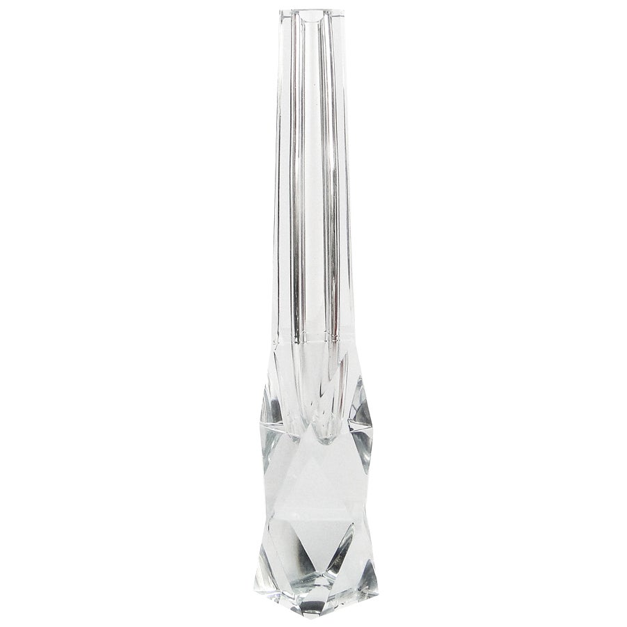 Postmodern Crystal Vase attributed to for Zelezny Brod Glassworks ...