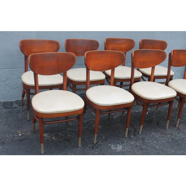 1950's Modern George Jetson Style Dining Chairs Set of 8 | Chairish