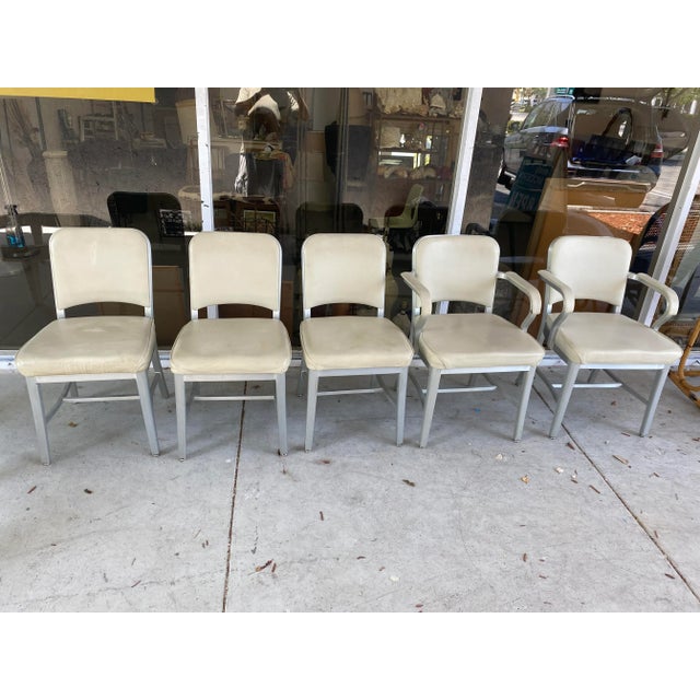 1960s Set of 5 Aluminum Dining Chairs by Emeco | Chairish