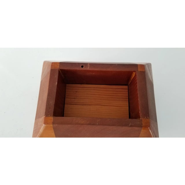 Postmodern Geometric Art Decorative Wood Box | Chairish