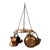Hanging Copper Pot Rack With 6 Kitchen Copper Accessories | Chairish