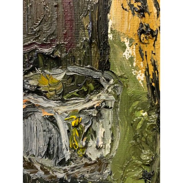 Expressionist Interior Scene Oil Painting by Eric Strauss | Chairish