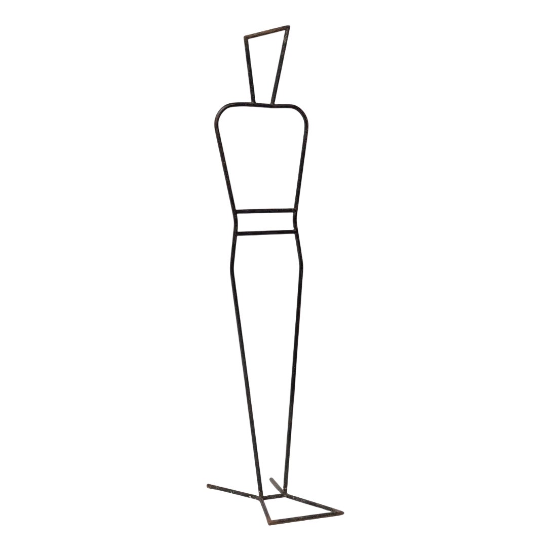 Figurative Steel Mannequin Clothes Stand, 1960s | Chairish