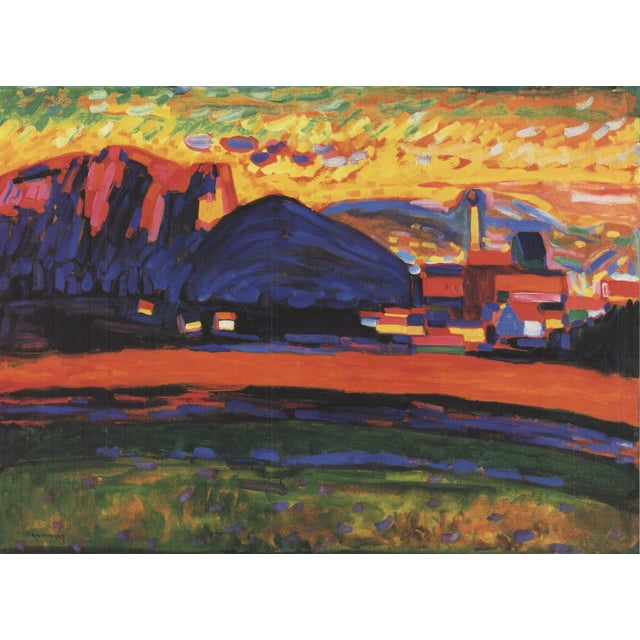 Wassily Kandinsky Mountain Landscape With Village I, 1993 | Chairish