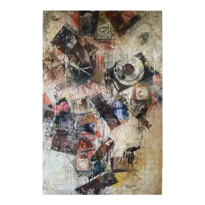 Early 21st Century Mixed Media Collage Painting by Gavin W. Sewell ...