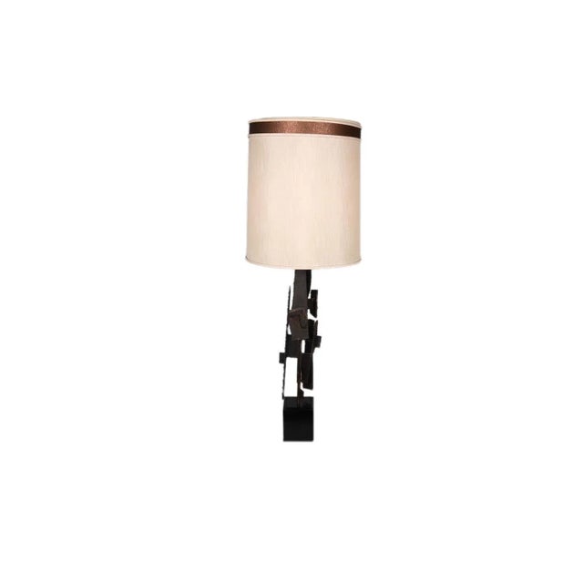 Mid Century Lamp Abstract Brutalist Welded Metal | Chairish