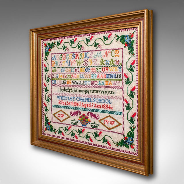 1884's Antique School Sampler | Chairish