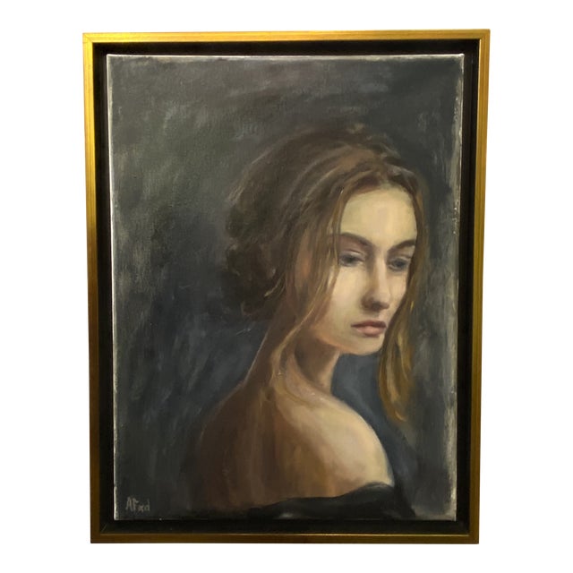 Over The Shoulder Original Painting by Alice Ford | Chairish