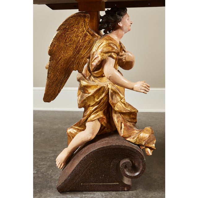 18th Century Italian Baroque Basilica Angel Tables | Chairish