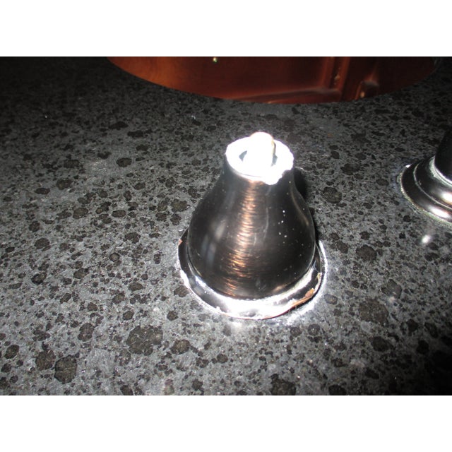 2000s Mahogany Ornate Bathroom Vanity Cabinet With Granite Top With ...