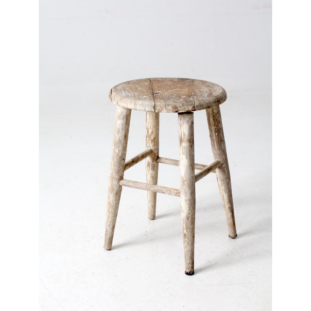 Vintage Farmhouse Stool | Chairish