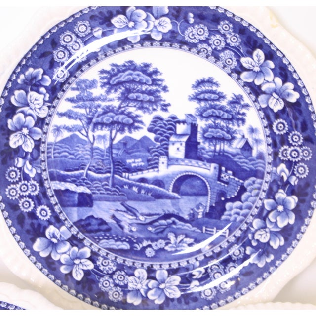 Antique Spode "Spode's Tower" Dinner Set | Chairish