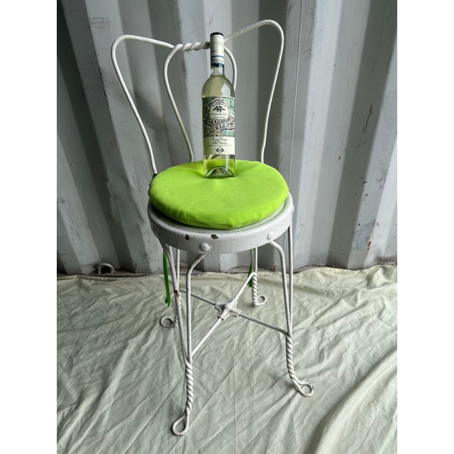 Early 20th Century Wrought Iron Ice Cream Parlor Chair | Chairish