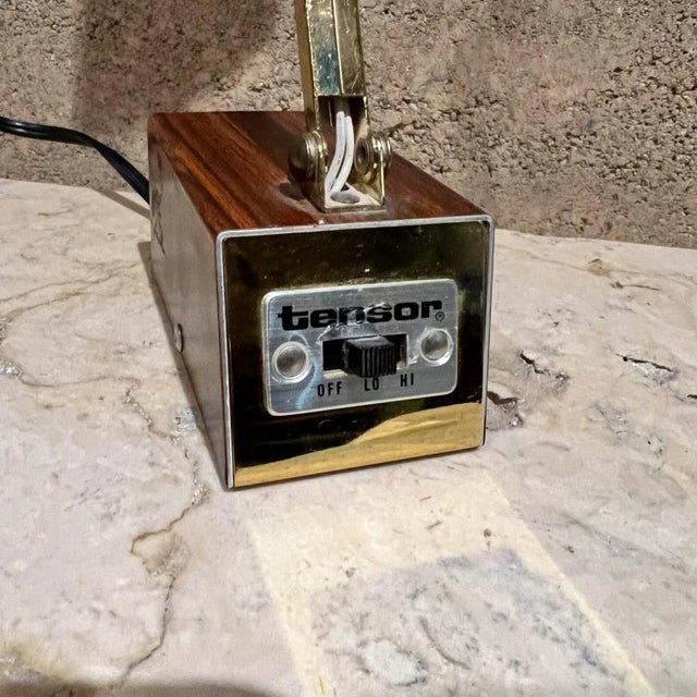 1960s Tensor Wood Desk Lamp Swivel High Intensity | Chairish