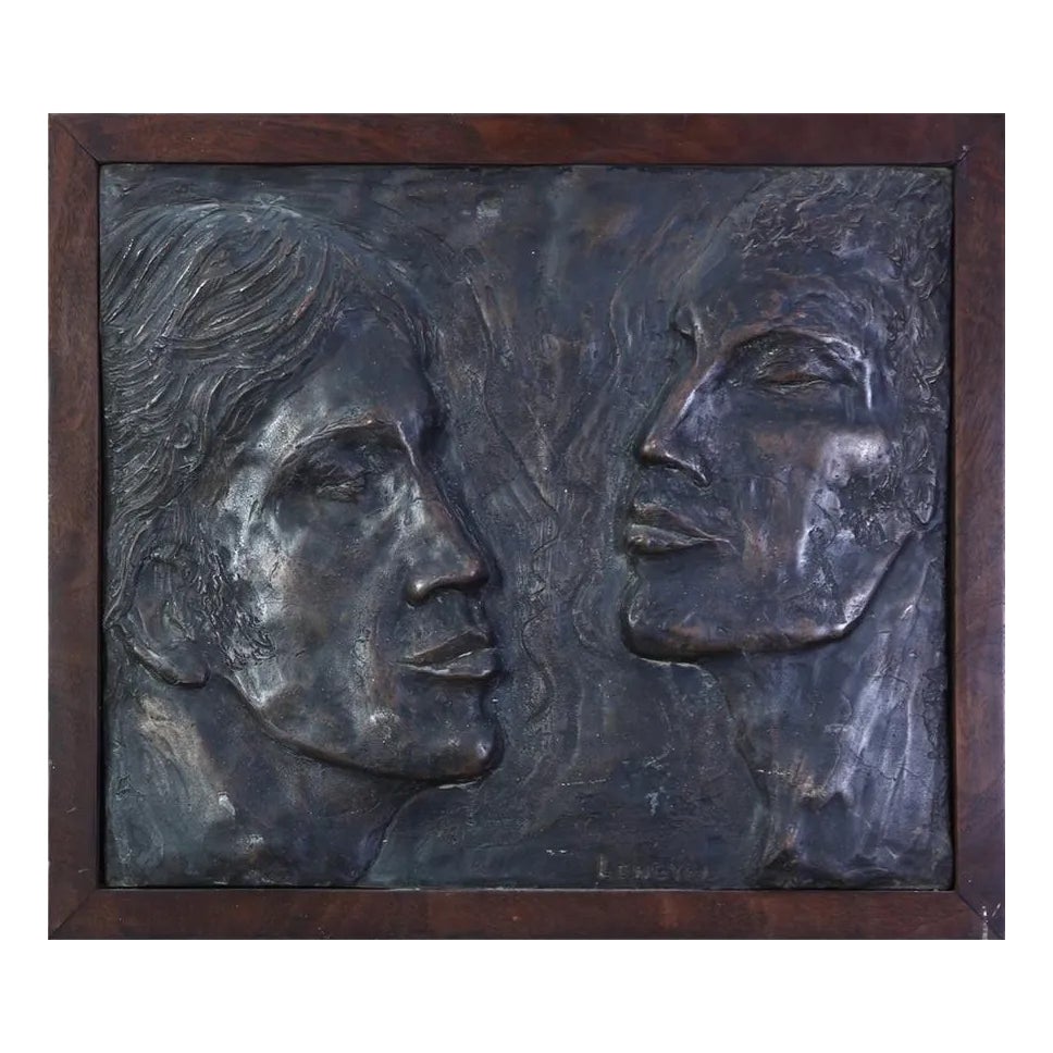 Late 20th Century Bronze Wall Relief, Laura Morrison Lengyel | Chairish